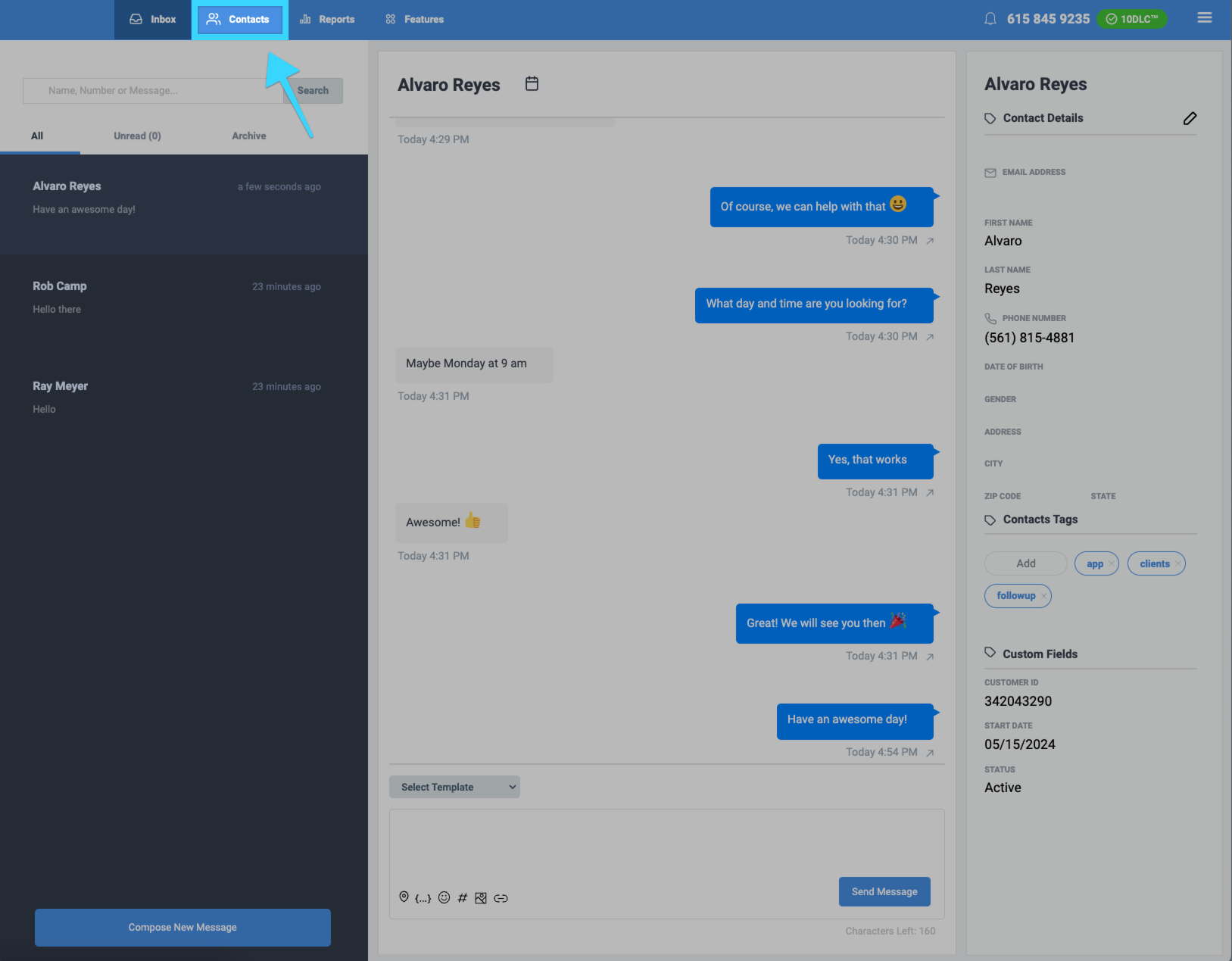 Sending text alerts – SMS Factory
